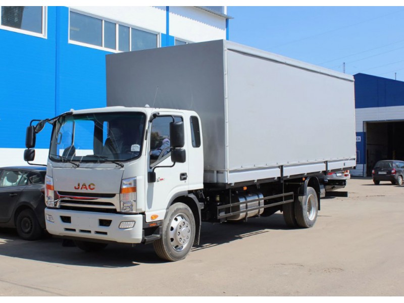 Купить бортовой автомобиль JAC N120-S борт тент (3 шторы) 8,0 тонн 8,4 м